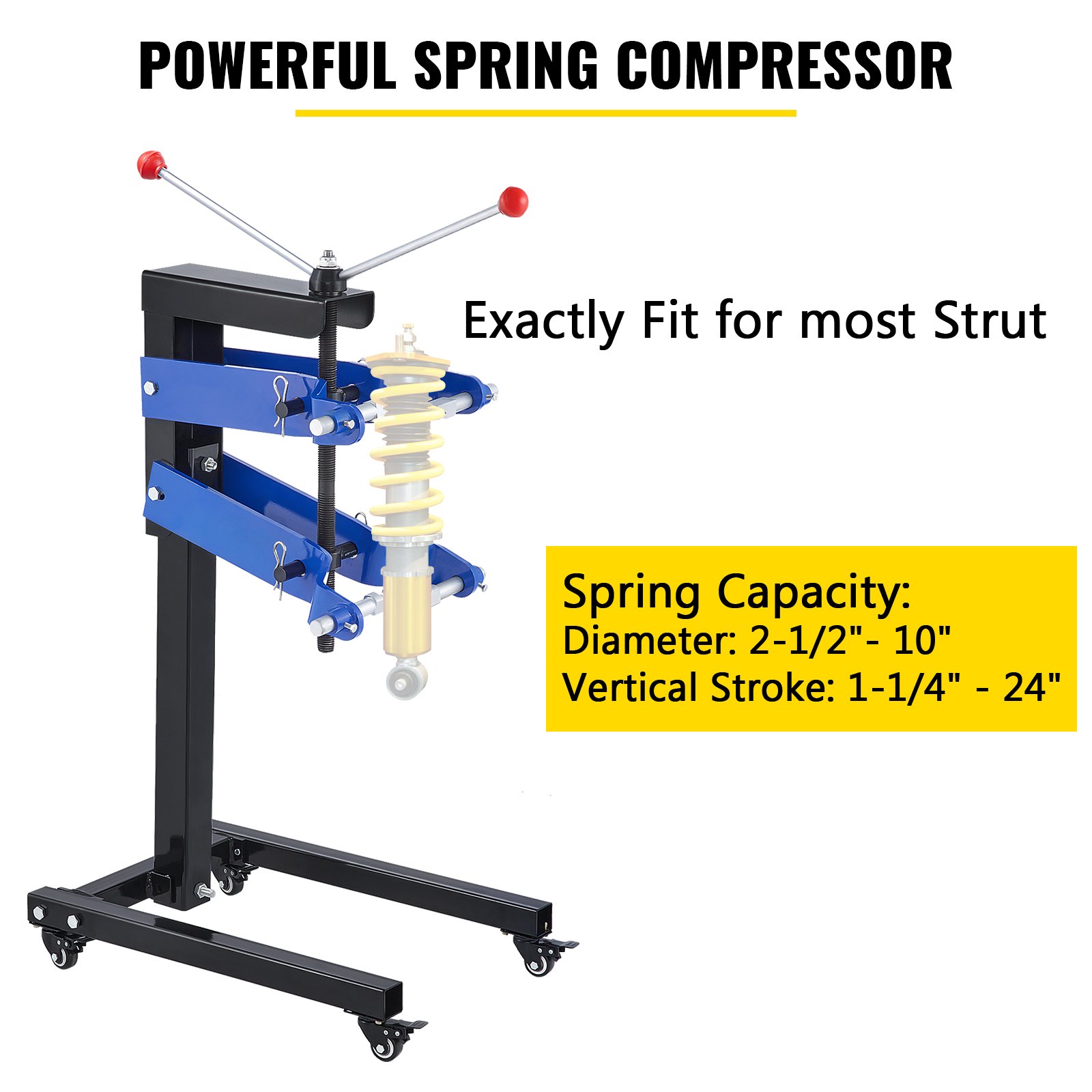 VEVOR Strut Compressor 45# Steel Spring Compressor, Universal Fit Heavy ...