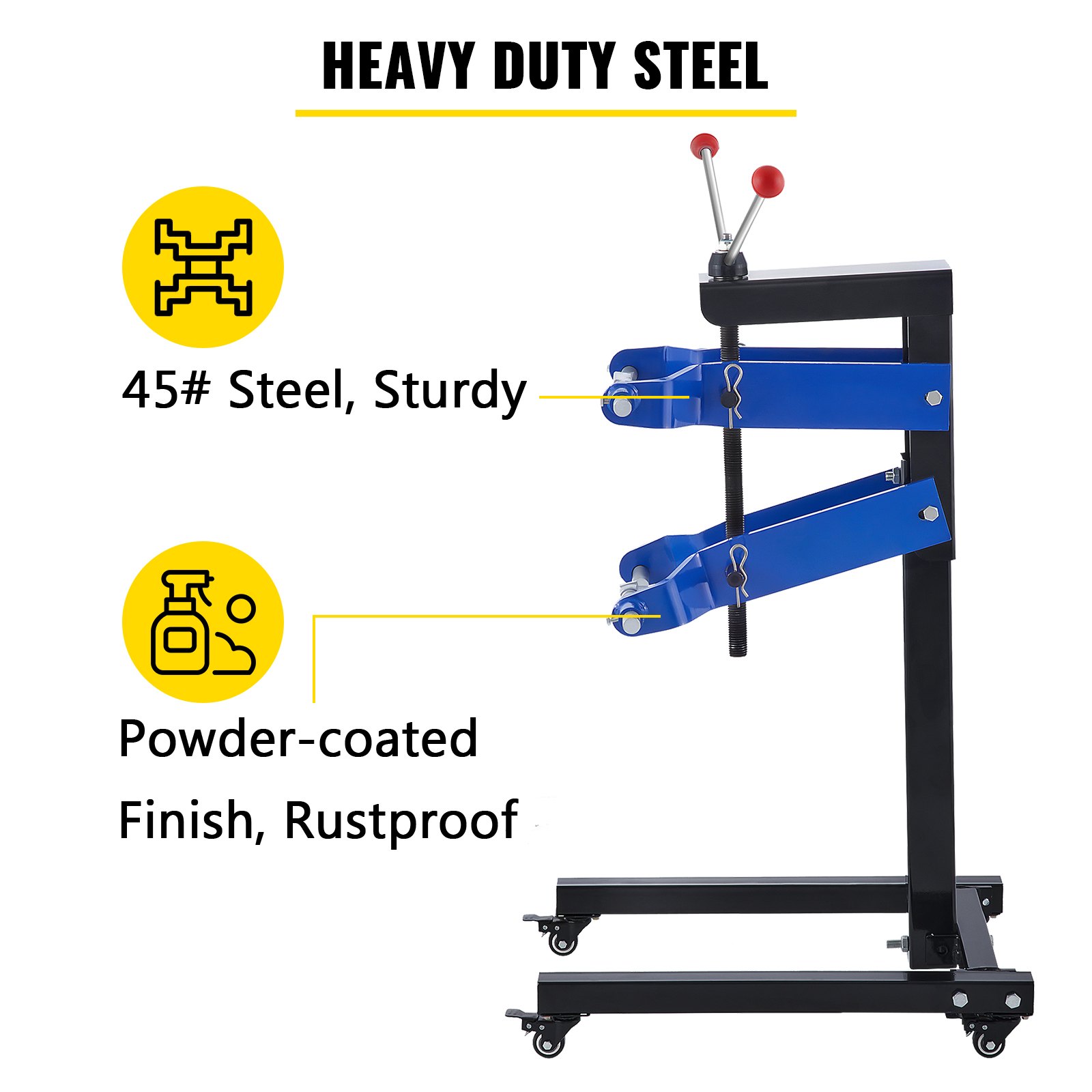 VEVOR Strut Compressor 45# Steel Spring Compressor, Universal Fit Heavy ...