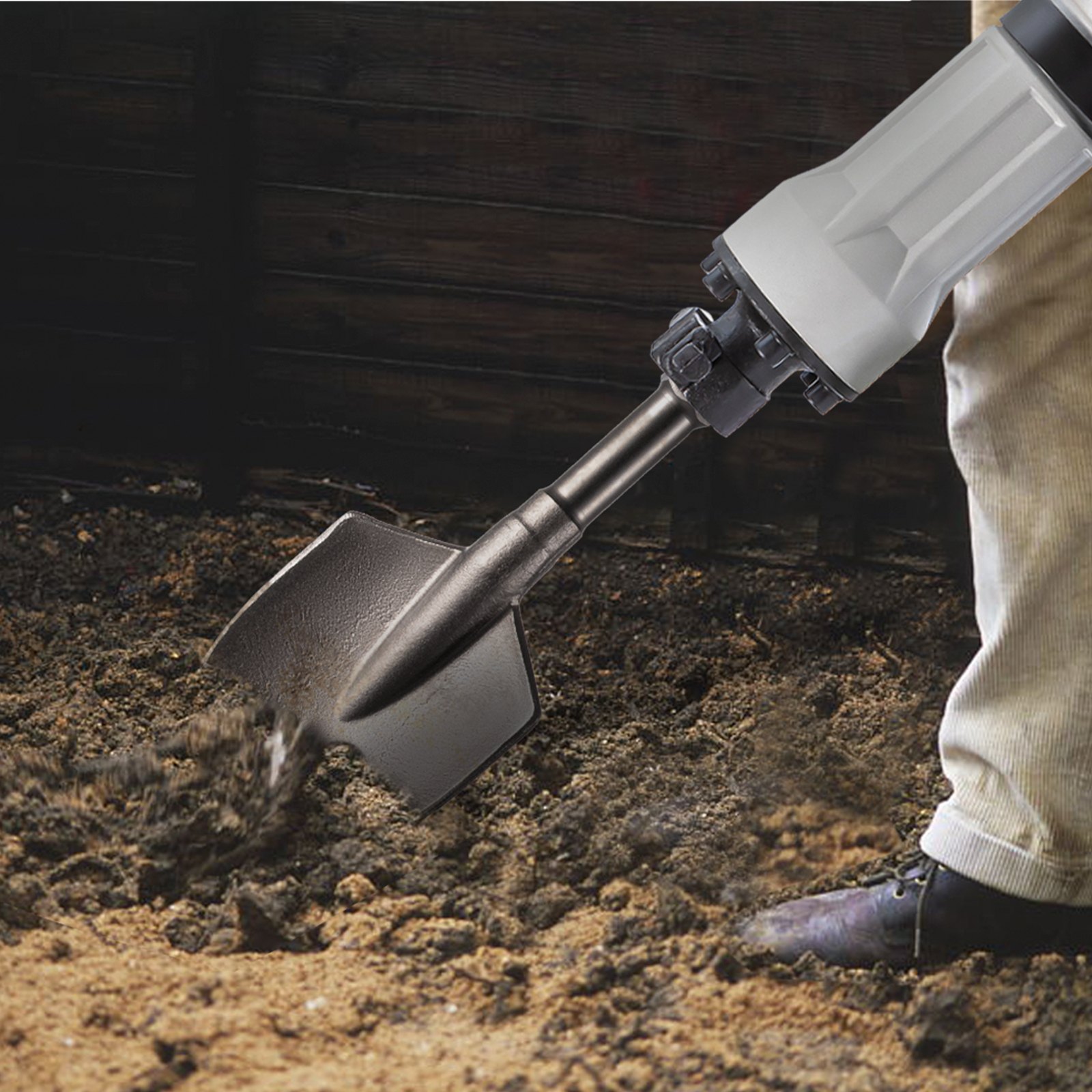 VEVOR Clay Spade Chisel Bit for Demolition Jack Hammer, Carrying Case ...