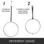 36" Lyra Hoop Aerial Equipment Sets 2.9FT Single Point Yoga Ring ...