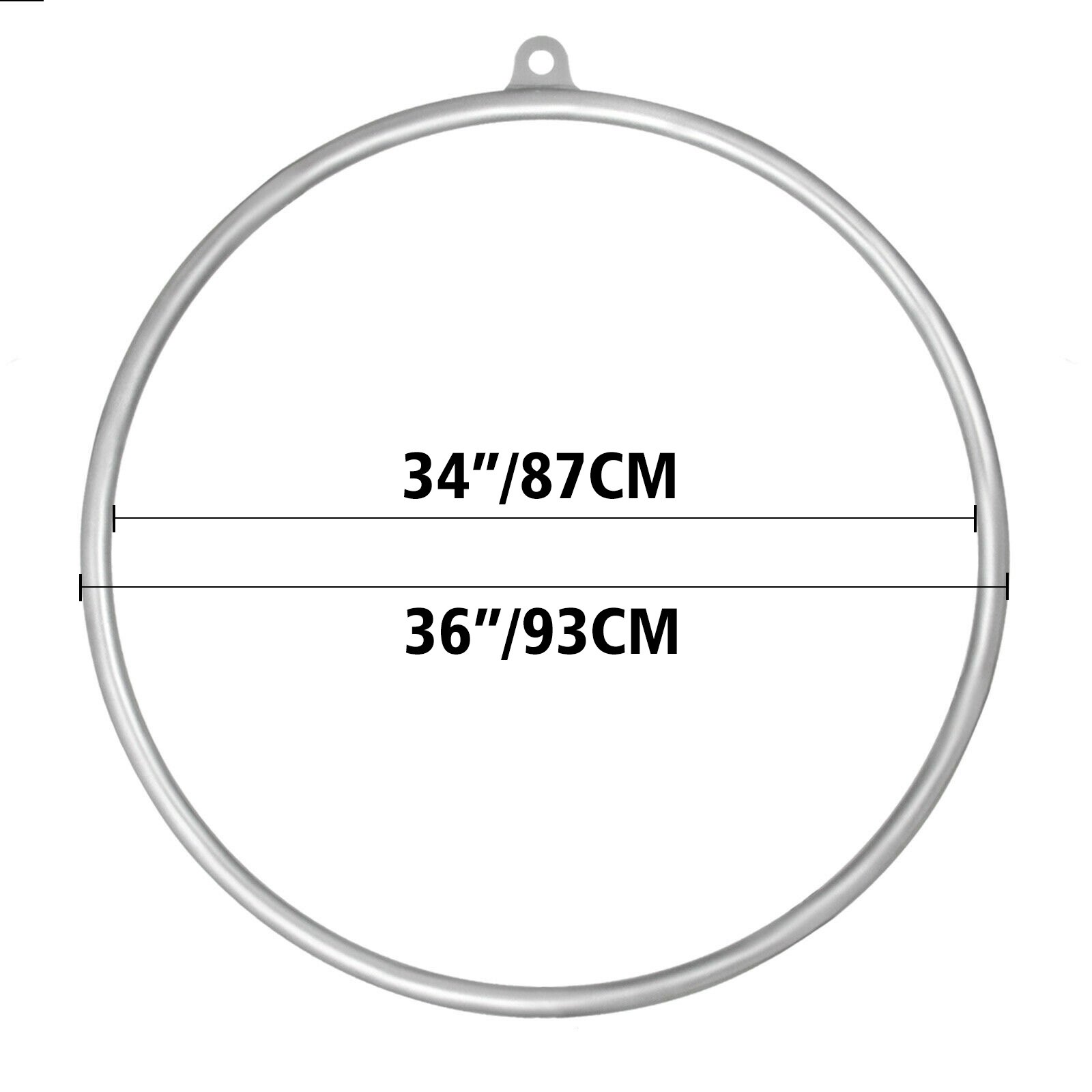 VEVOR 3ft/90cm Dia Lyra Hoop,770 Lbs Strength Tested Aerial Hoop,Single ...