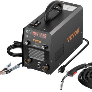 VEVOR 145Amp MIG Welder, Welding Machine 3 in 1, 110V Flux Core/Solid ...