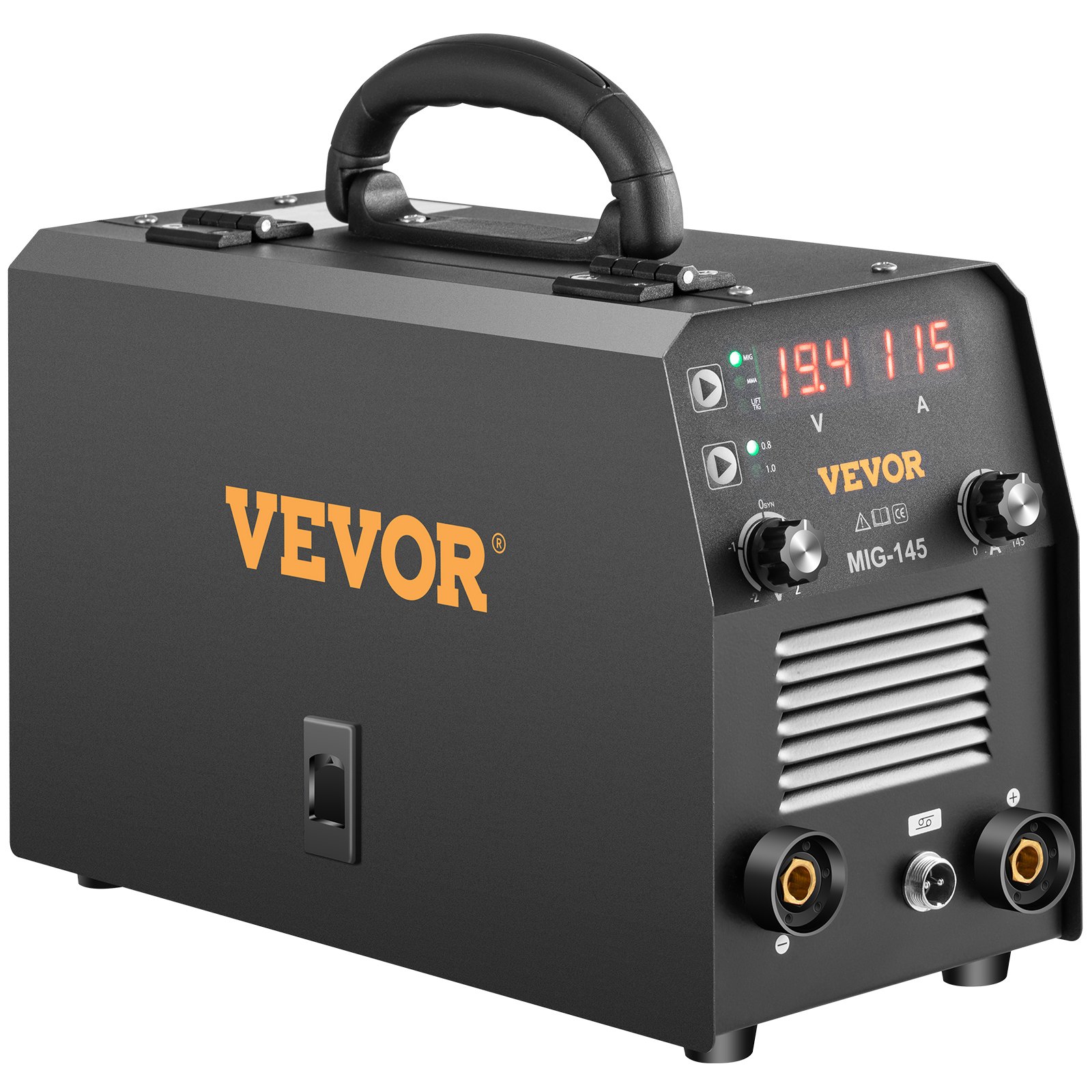VEVOR 145Amp MIG Welder, Welding Machine 3 in 1, 110V Flux Core/Solid ...