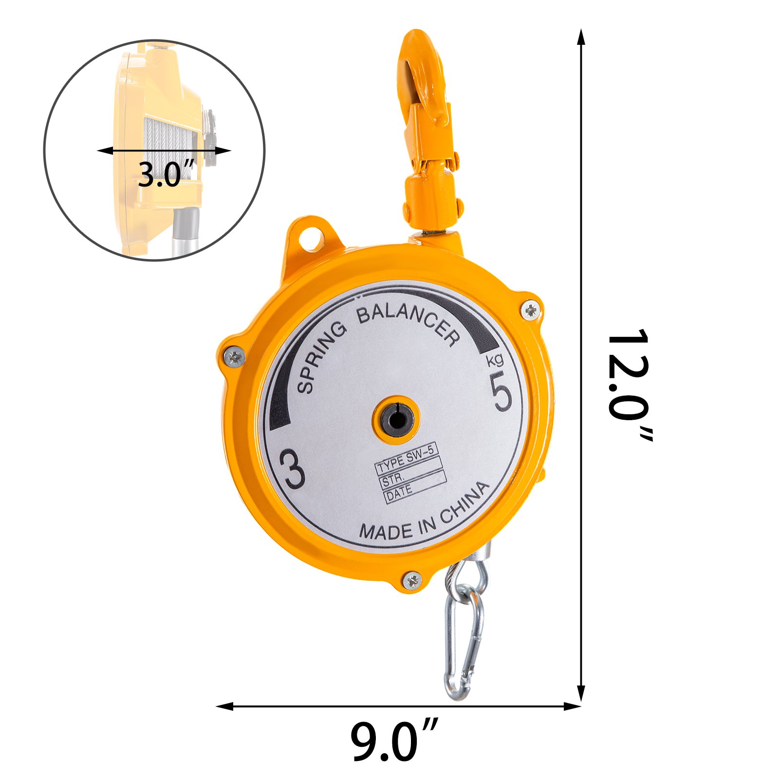 Spring Balancer Retractable Tool Holder7-11lbs(3-5kg) Hanging Equipment ...