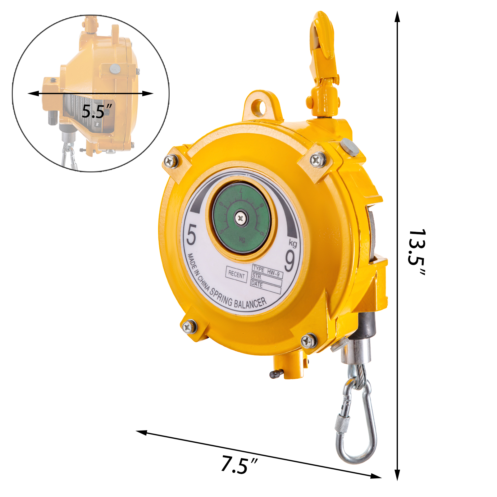 Spring Balancer Retractable Tool Holder 11-19lbs(5-9kg) Hanging ...