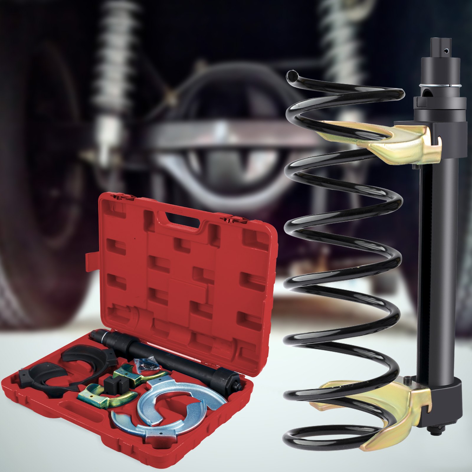 VEVOR Strut Spring Compressor, 3 Pairs Jaws Different Size Fork Spring ...