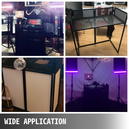 Dj Event Facade White/black Scrim Metal Frame Booth + 20" X 40" Flat ...