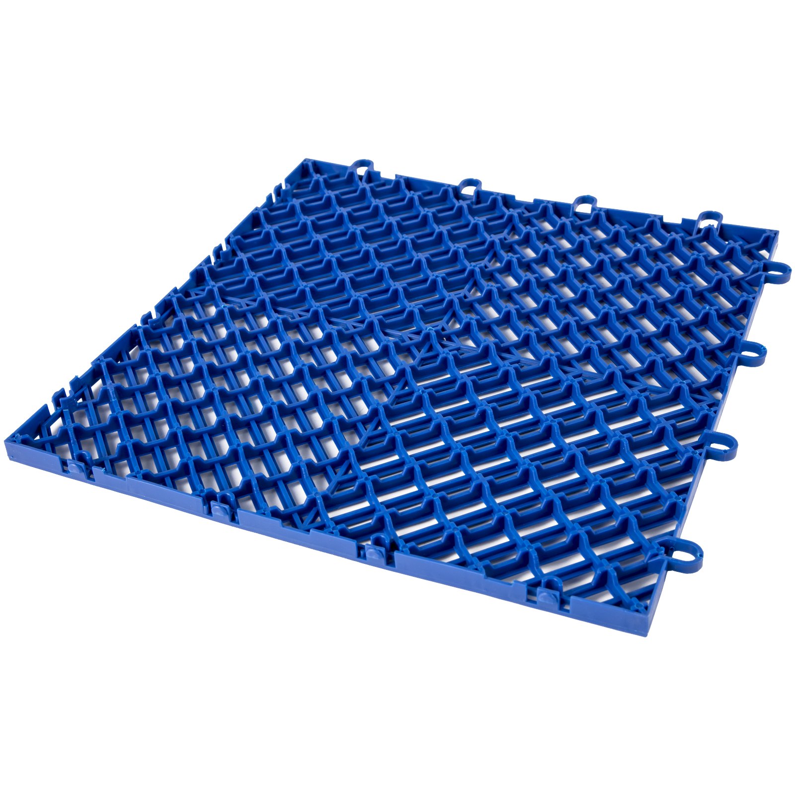 VEVOR Rubber Tiles Interlocking 25 PCS Blue, Drainage Tiles 12x12x0.5 ...