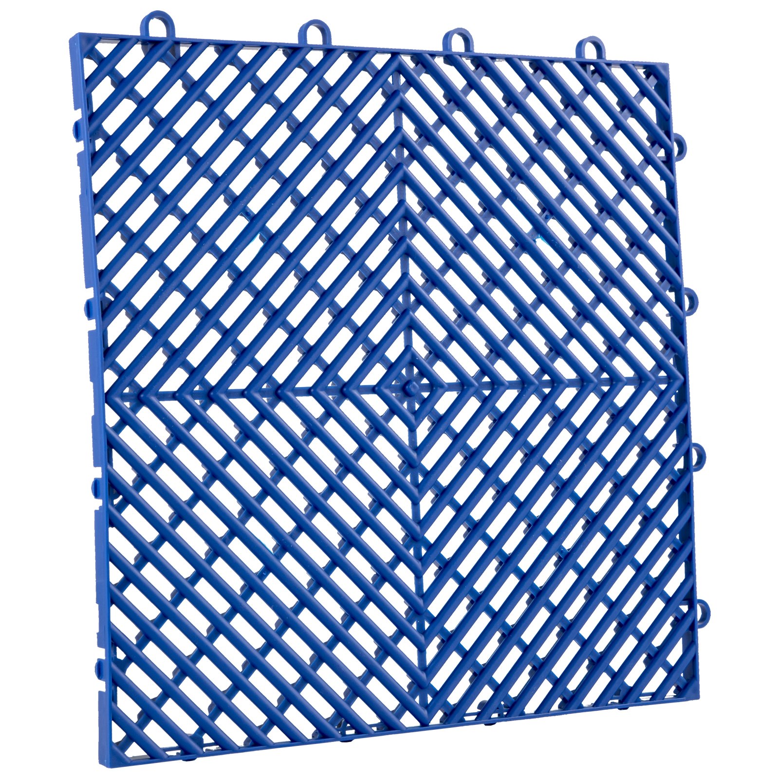 VEVOR Tiles Interlocking 55 PCS Blue, Drainage Tiles 12x12x0.5 Inches ...