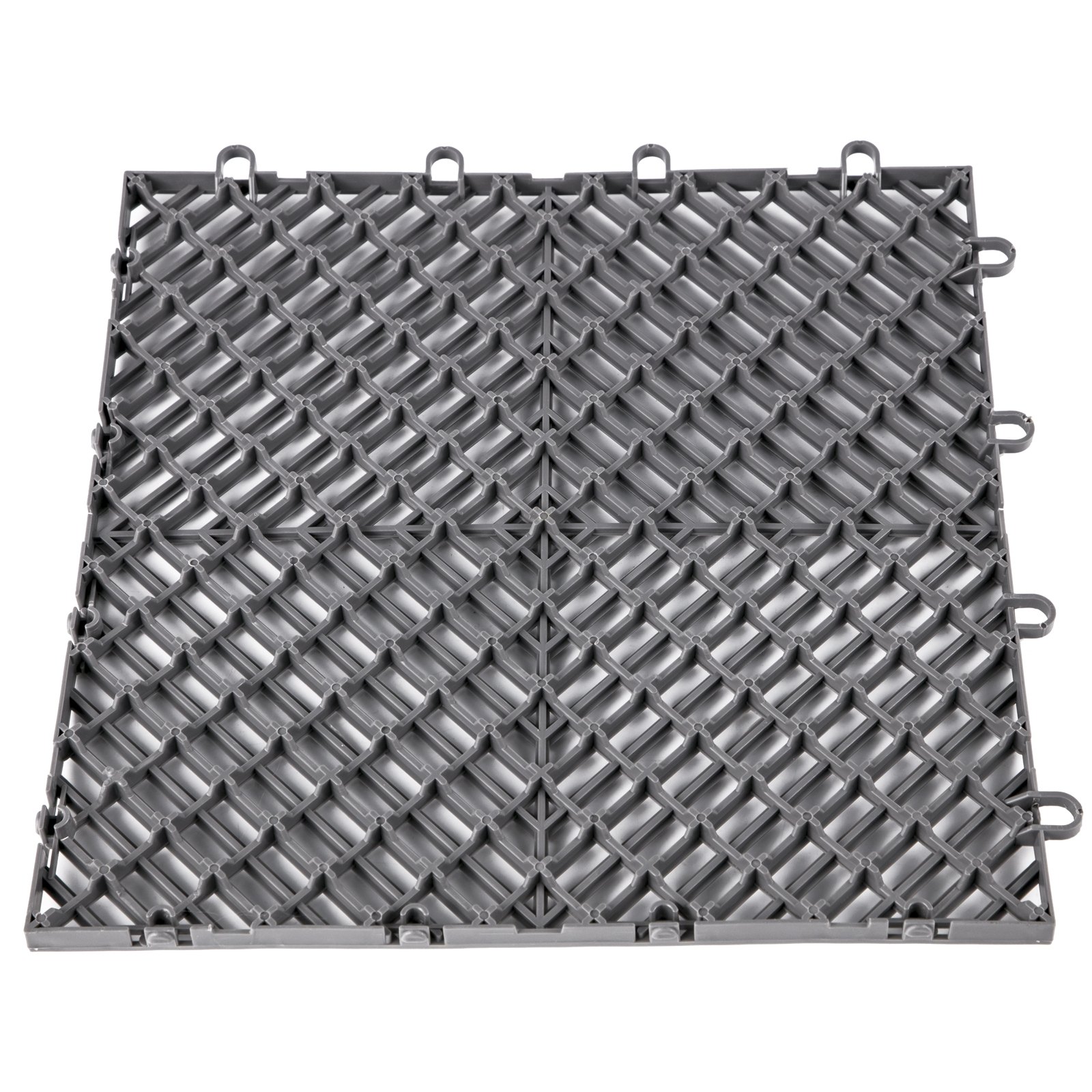Interlocking Garage Floor Tiles 12x12x0.5 Inch 55PCS Deck Tile Gray ...