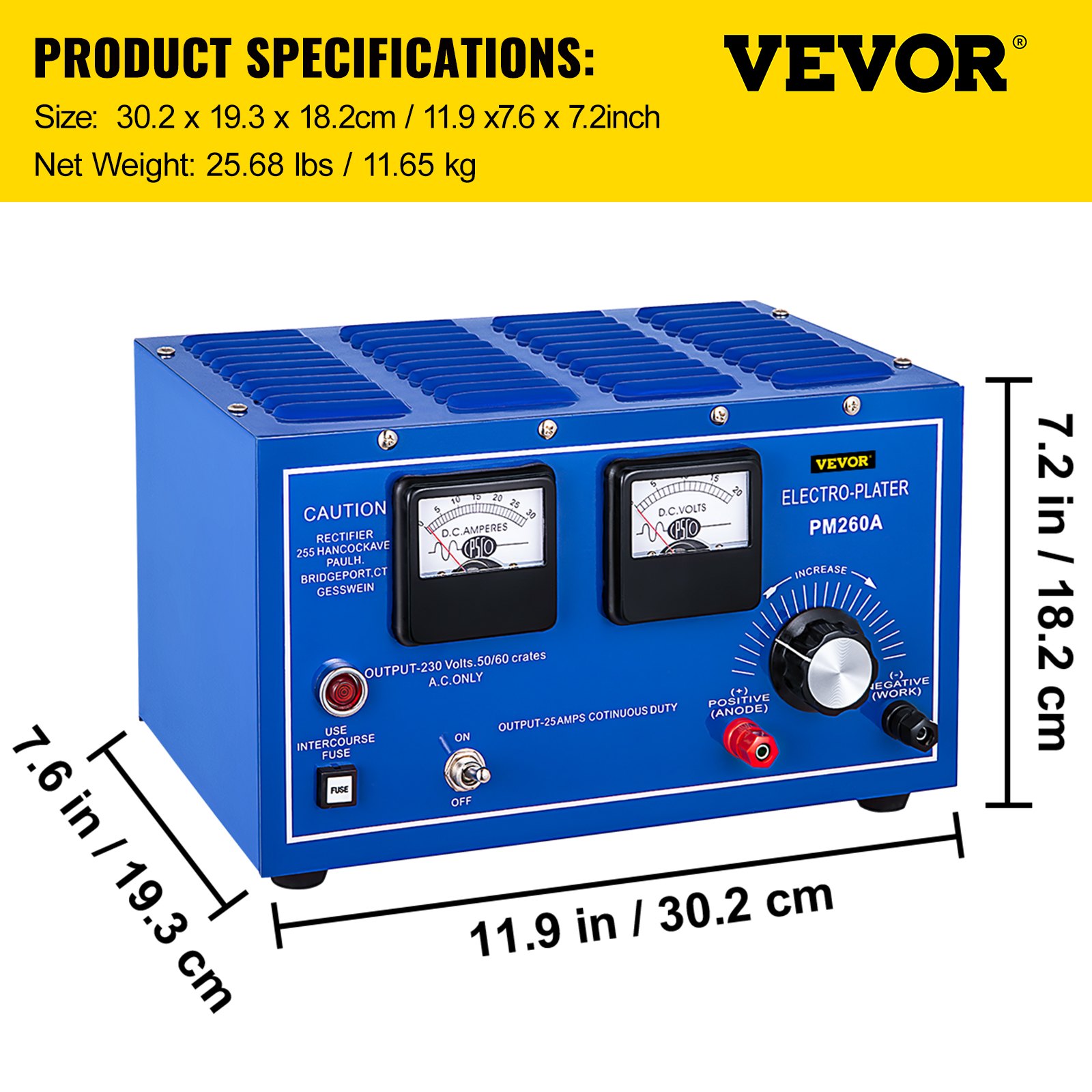 VEVOR Jewelry Plating Rectifier 30A Platinum Gold Silver Rhodium ...