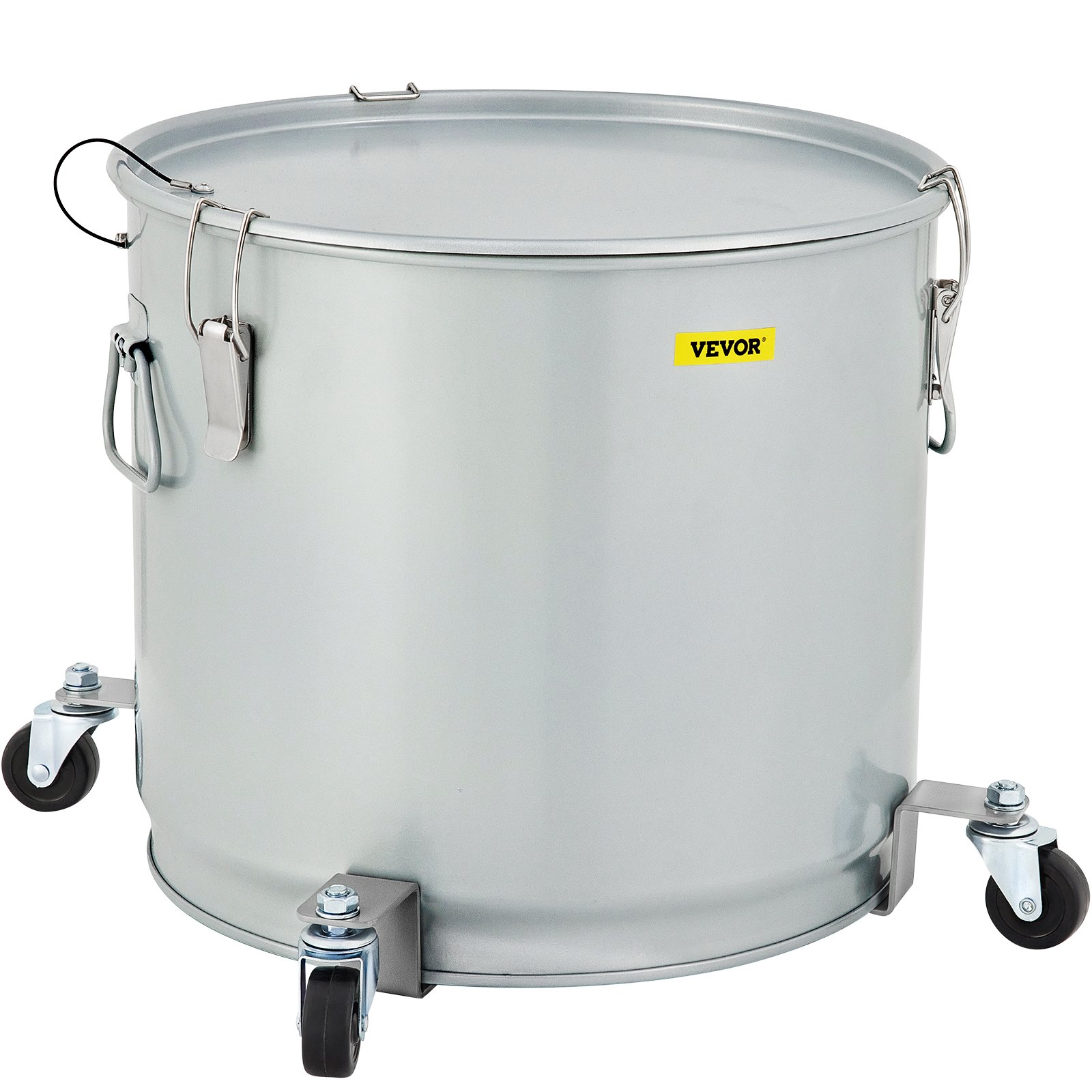 VEVOR Fryer Grease Bucket, 8 Gal/30 L, Coated Carbon Steel Oil Filter ...