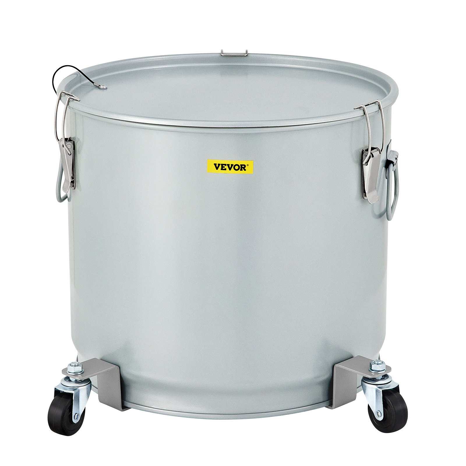 VEVOR Fryer Grease Bucket, 8 Gal/30 L, Coated Carbon Steel Oil Filter ...
