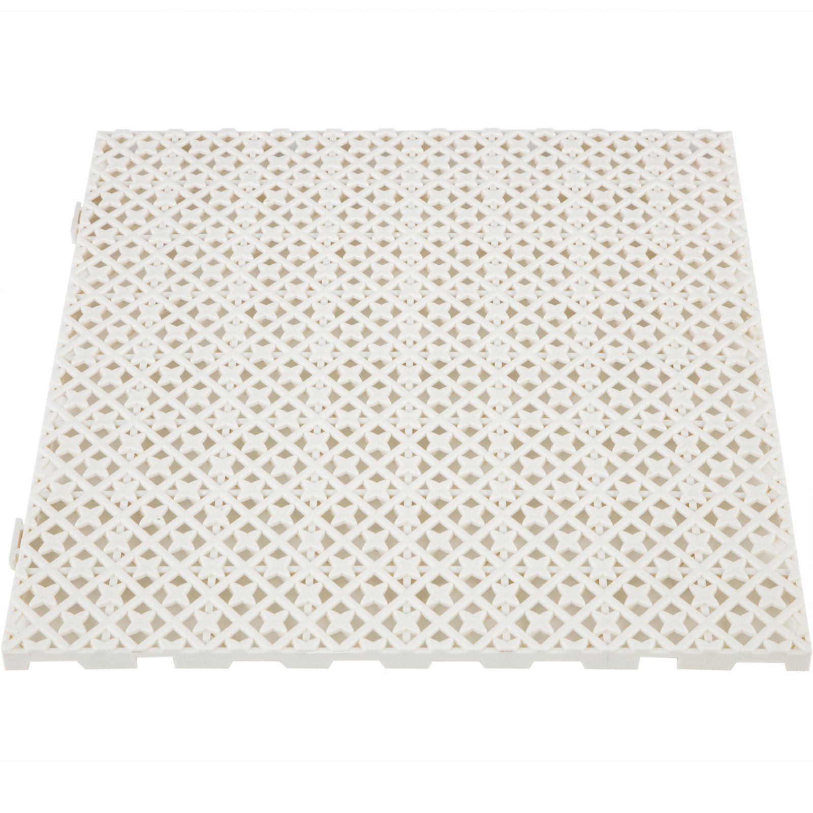 VEVOR Drainage Tiles Interlocking 25 Pack White, Outdoor Modular ...