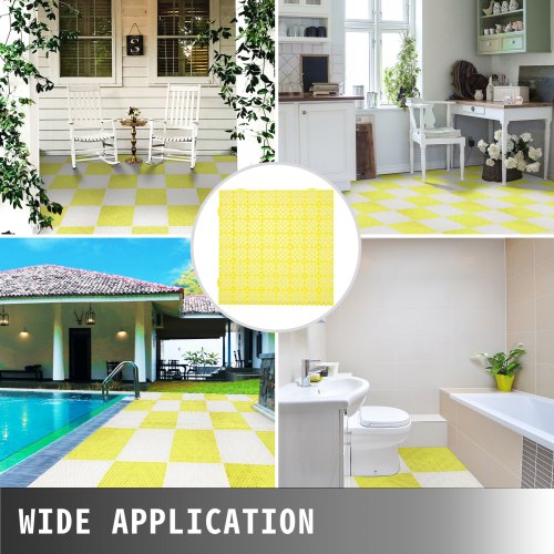 VEVOR VEVOR Interlocking Garage Floor Tiles 11.8x11.8x0.5 Inch 25 PCS ...