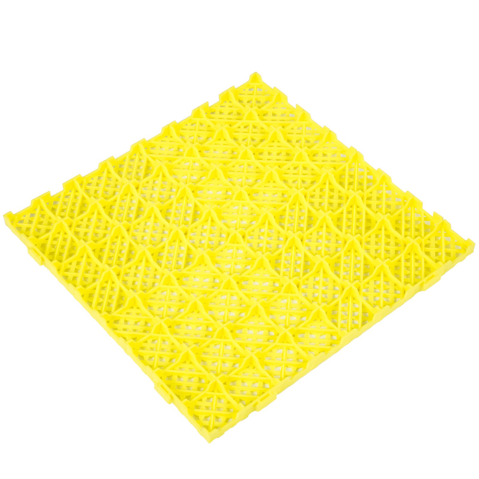 VEVOR Drainage Tiles Interlocking 25 Pack Yellow, Outdoor Modular ...