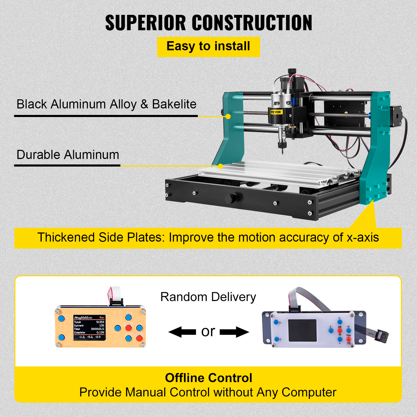 VEVOR CNC 30*18 PRO CNC Router 10000rpm Mini Woodworking Engraver GRBL ... VEVOR CNC 30*18 PRO CNC Router 10000rpm Mini Woodworking Engraver GRBL ...