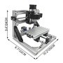 VEVOR 3 Axis CNC Router Kit 1610 5500MW Machine With Laser Engraver ...