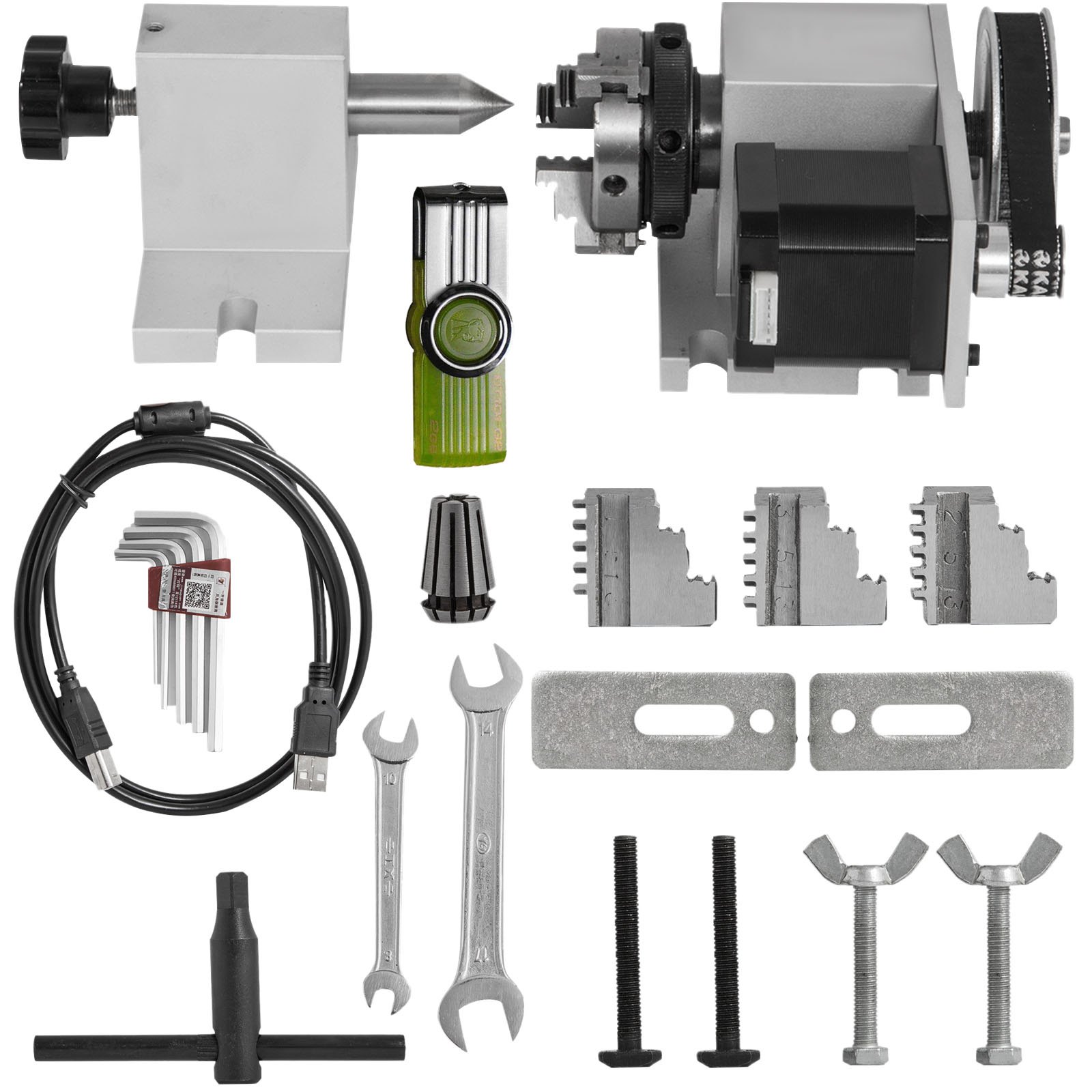 VEVOR CNC Router Engraver Kit 3020 CNC Router 4 Axis USB Port CNC ...