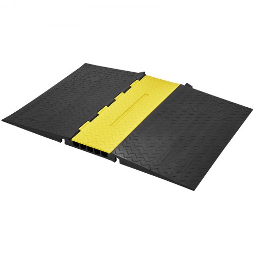 VEVOR 5Channel Cable Protector Ramp 22000lbs Load ADA Compliant Wire ...