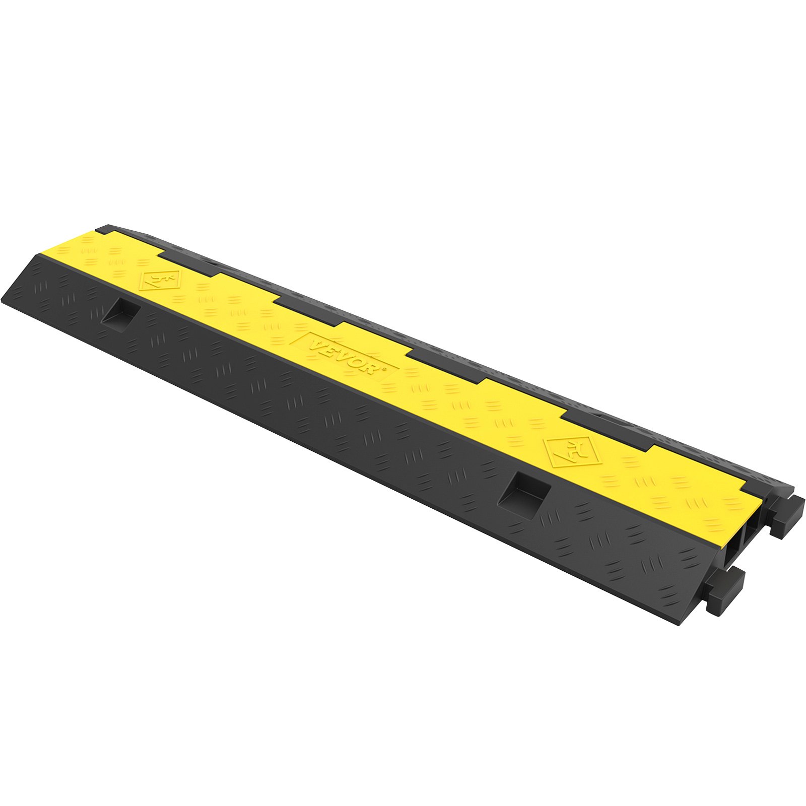 VEVOR Cable Protector Ramp, 4 Packs 2 Channels Speed Bump Hump, Rubber ...