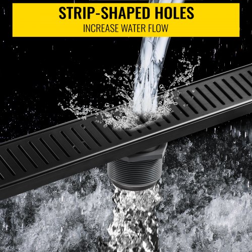 VEVOR Linear Drain 304 Stainless Steel Floor Drain 36x2.75in Linear ...