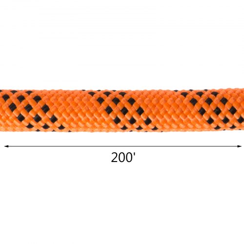 VEVOR 7/16 Inch Double Braid Polyester Rope 200 Feet Nylon Pulling Rope ...