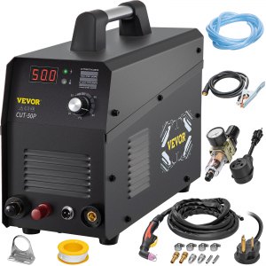 VEVOR Plasma Cutter, 50Amp, Non-Touch Pilot Arc Air Cutting Machine ...