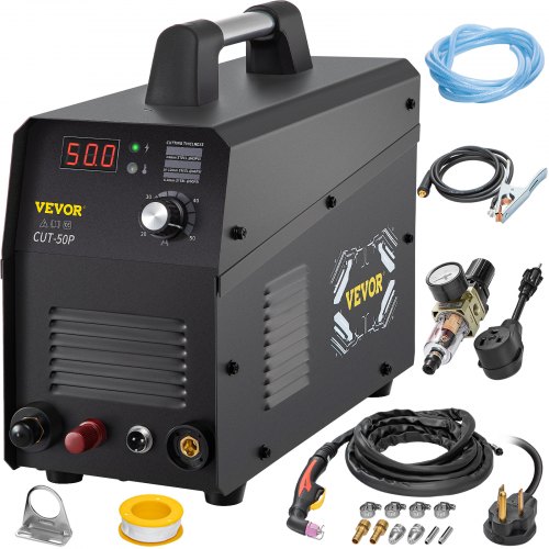 VEVOR Plasma Cutter, 50Amp, Non-Touch Pilot Arc Air Cutting Machine ...