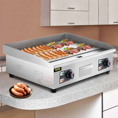 VEVOR 29" Commercial Electric Griddle 110V 3000W Electric Countertop ...