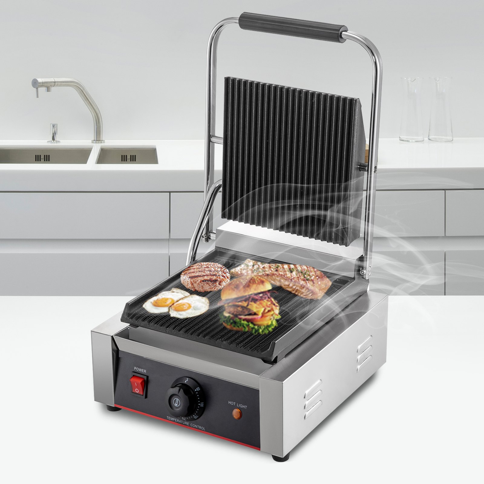 Sandwich Bread Toaster Press Maker Electric Bread Grill 1800W | VEVOR US