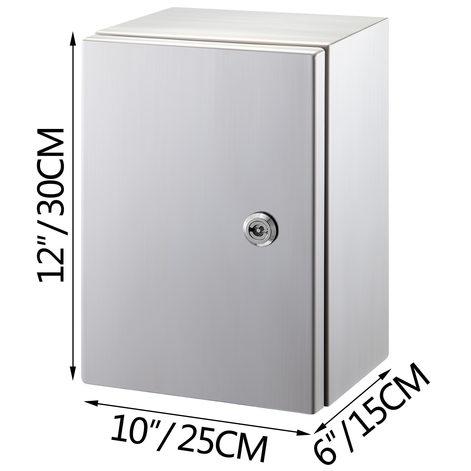 VEVOR Steel Electrical Box Electrical Enclosure Box 12x10x6" Stainless ...