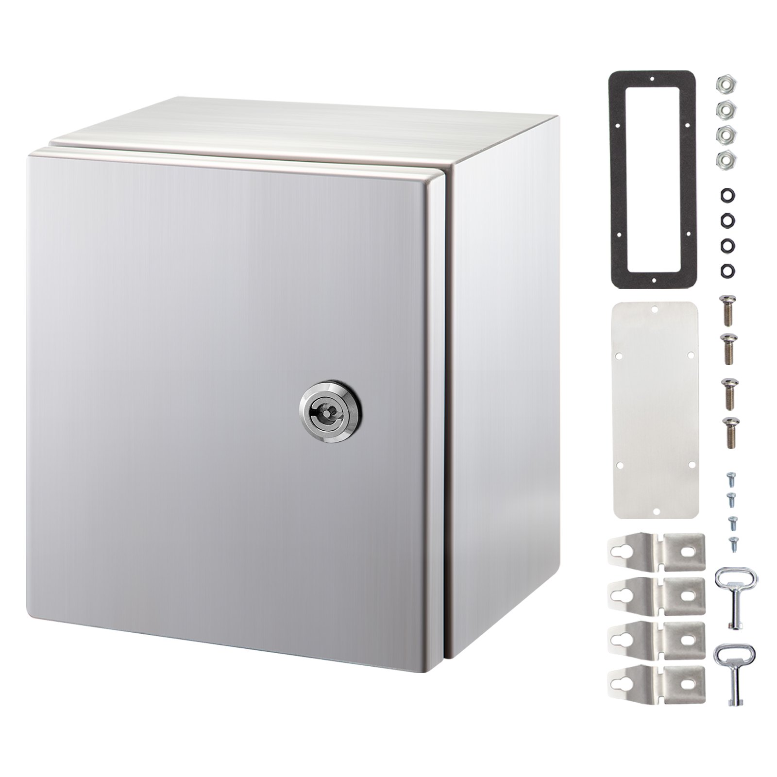 VEVOR Steel Electrical Box Electrical Enclosure Box 16x16x8" Stainless ...