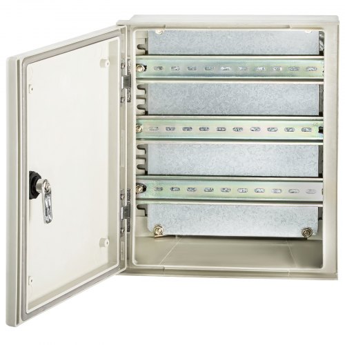 VEVOR NEMA Steel Enclosure, 12 x 10 x 6'' NEMA 4X Fiberglass Electrical ...