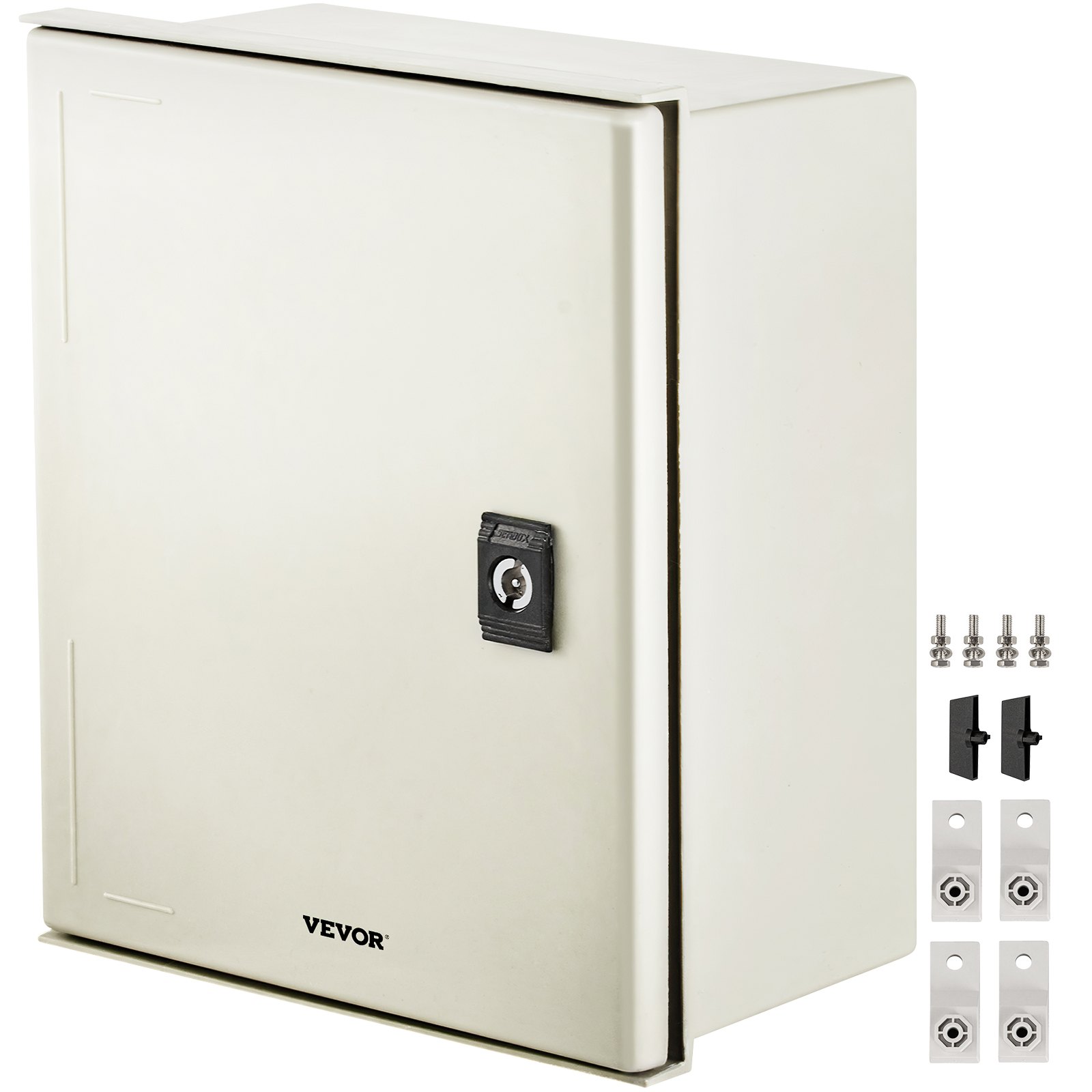 VEVOR NEMA Steel Enclosure, 12 x 10 x 6'' NEMA 4X Fiberglass Electrical ...