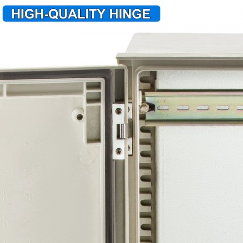 VEVOR Fiberglass Enclosure Electrical Enclosure Box 23.6 x 15.7 x 9.1 ...