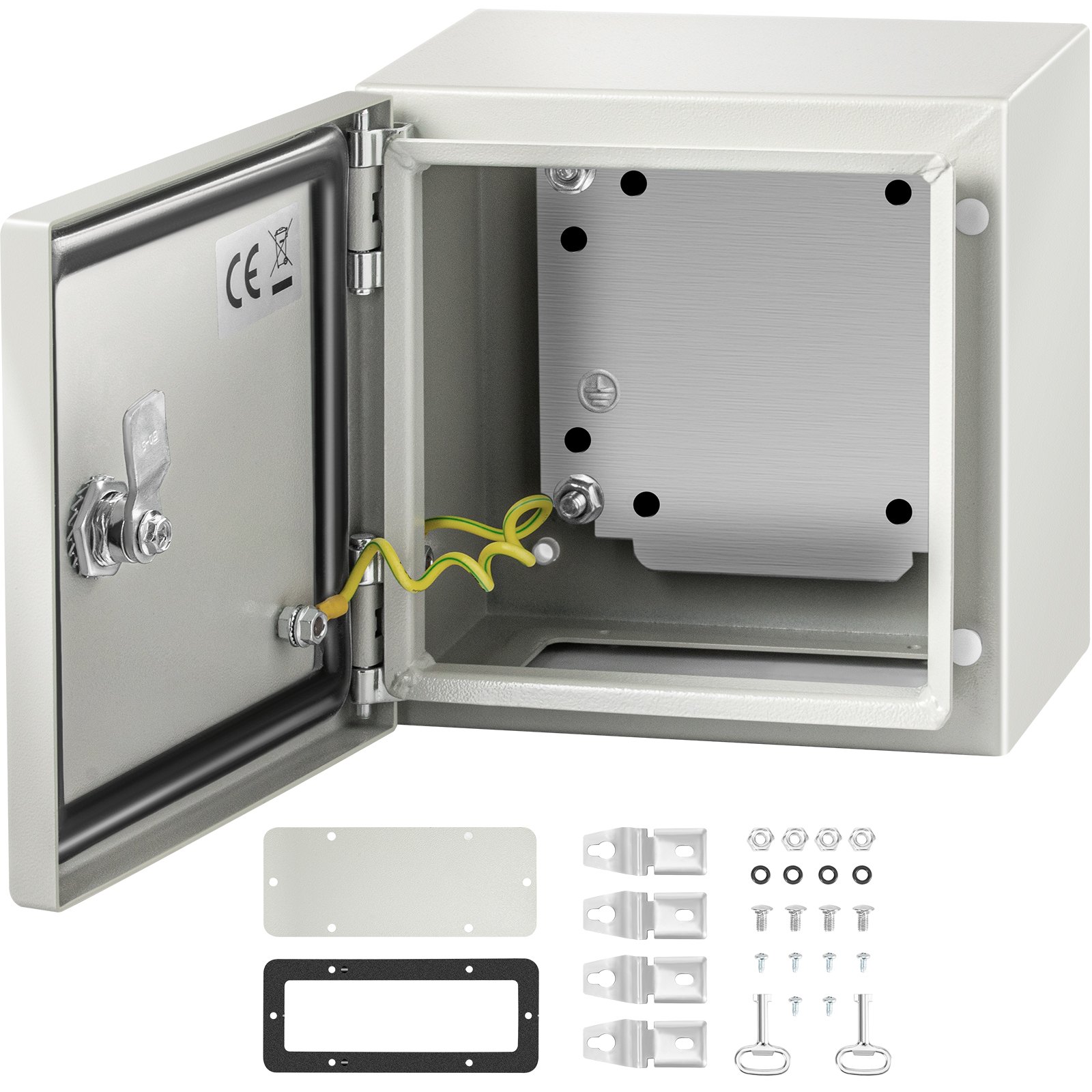 VEVOR NEMA Steel Enclosure, 8 x 8 x 6'' NEMA 4X Steel Electrical Box ...
