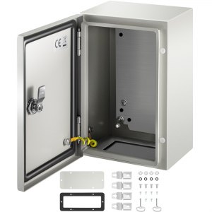 Vevor Steel Electrical Box Electrical Enclosure Box 12x8x6'' Carbon ...