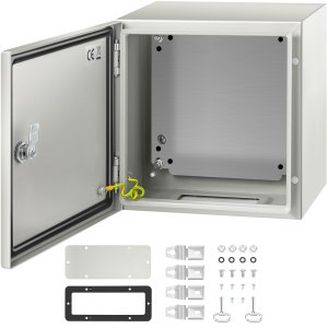VEVOR Steel Electrical Box Electrical Enclosure Box 12x12x8'' Carbon ...