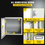 Vevor 12x12x8'' Carbon Steel Electrical Enclosure Wall Mount Junction ...