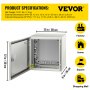 Vevor 12x12x8'' Carbon Steel Electrical Enclosure Wall Mount Junction ...