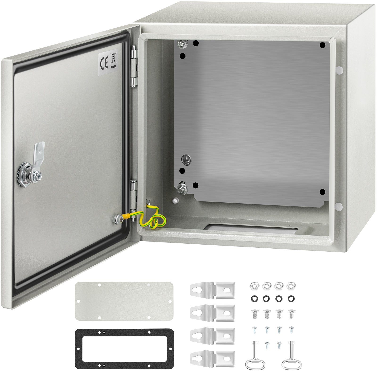 VEVOR NEMA Steel Enclosure, 12 x 12 x 8'' NEMA 4X Steel Electrical Box ...