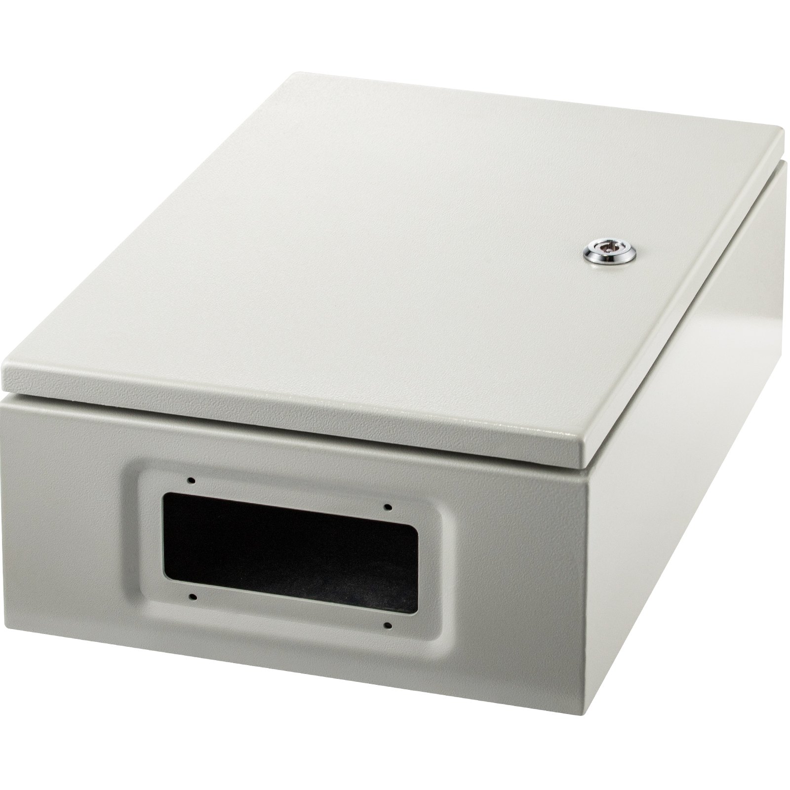 VEVOR Electrical Enclosure Box, 16'' ×12'' ×6'', Carbon Steel Hinged ...