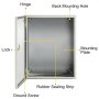 VEVOR VEVOR Steel Electrical Box Electrical Enclosure Box 20x16x6 ...