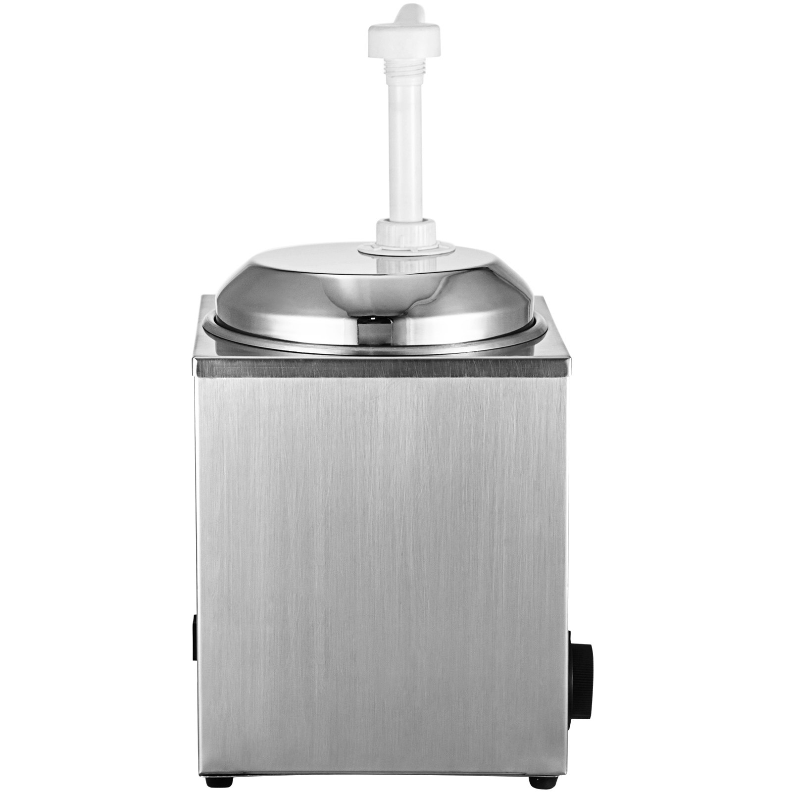 VEVOR Hot Fudge Warmer with Pump, 2.6 Qt Hot Fudge Dispenser, 650 W ...