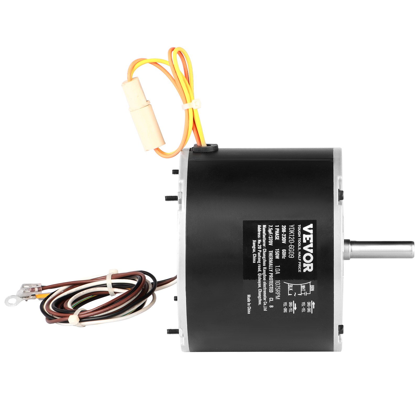 Vevor Condenser Fan Motor Ogd1016 1 6 Hp 208 230v Condenser Fan Motor