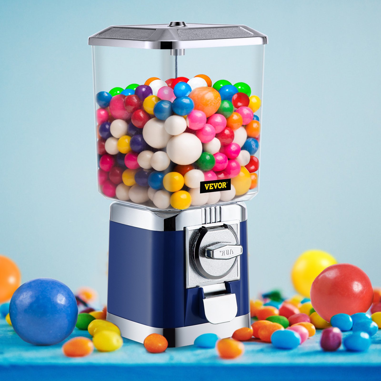 VEVOR Vending Machine, Classic Gumball Bank, Huge Load Capacity Candy ...