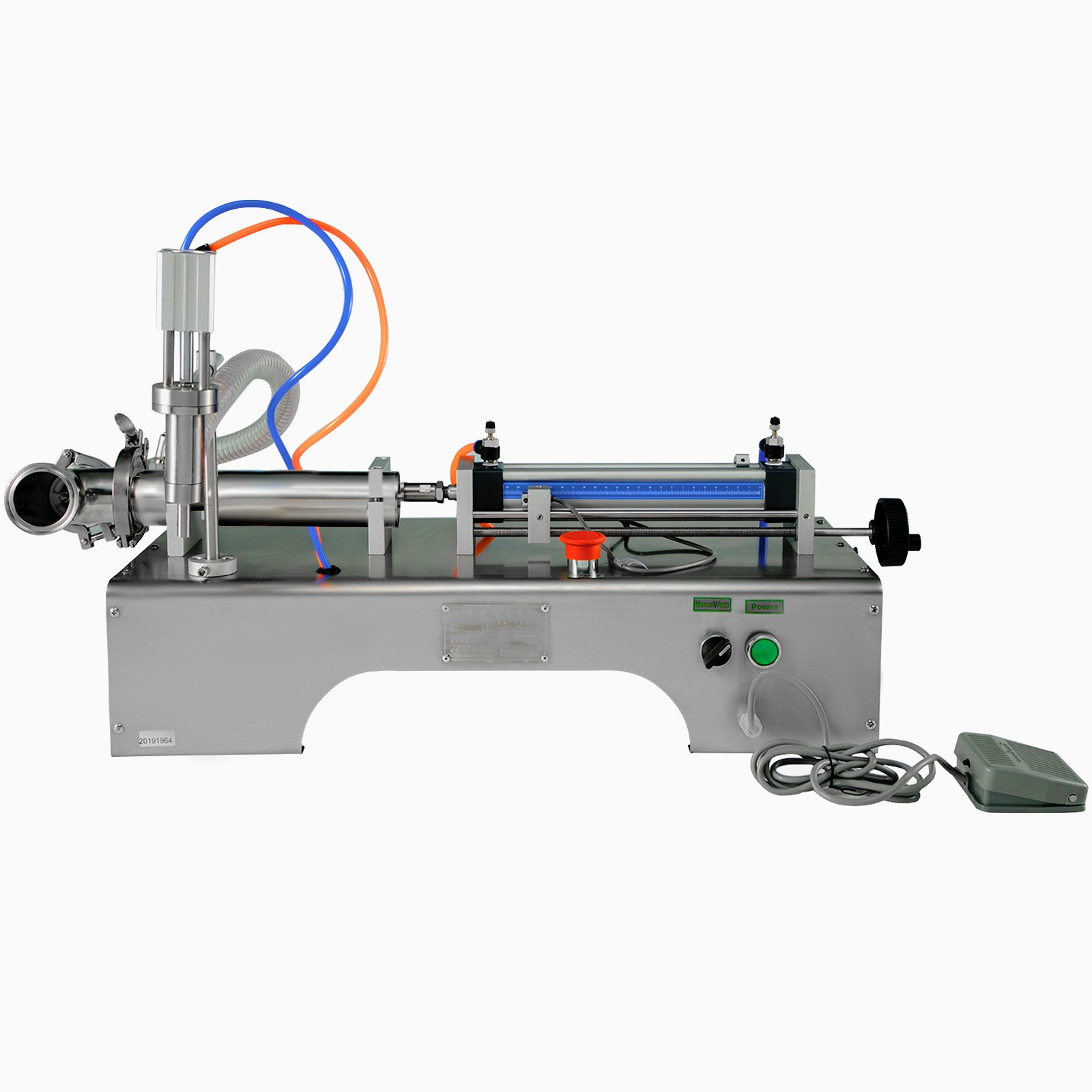VEVOR Horizontal Full Pneumatic Liquid Filling Machine, 100-1000ml Semi ...