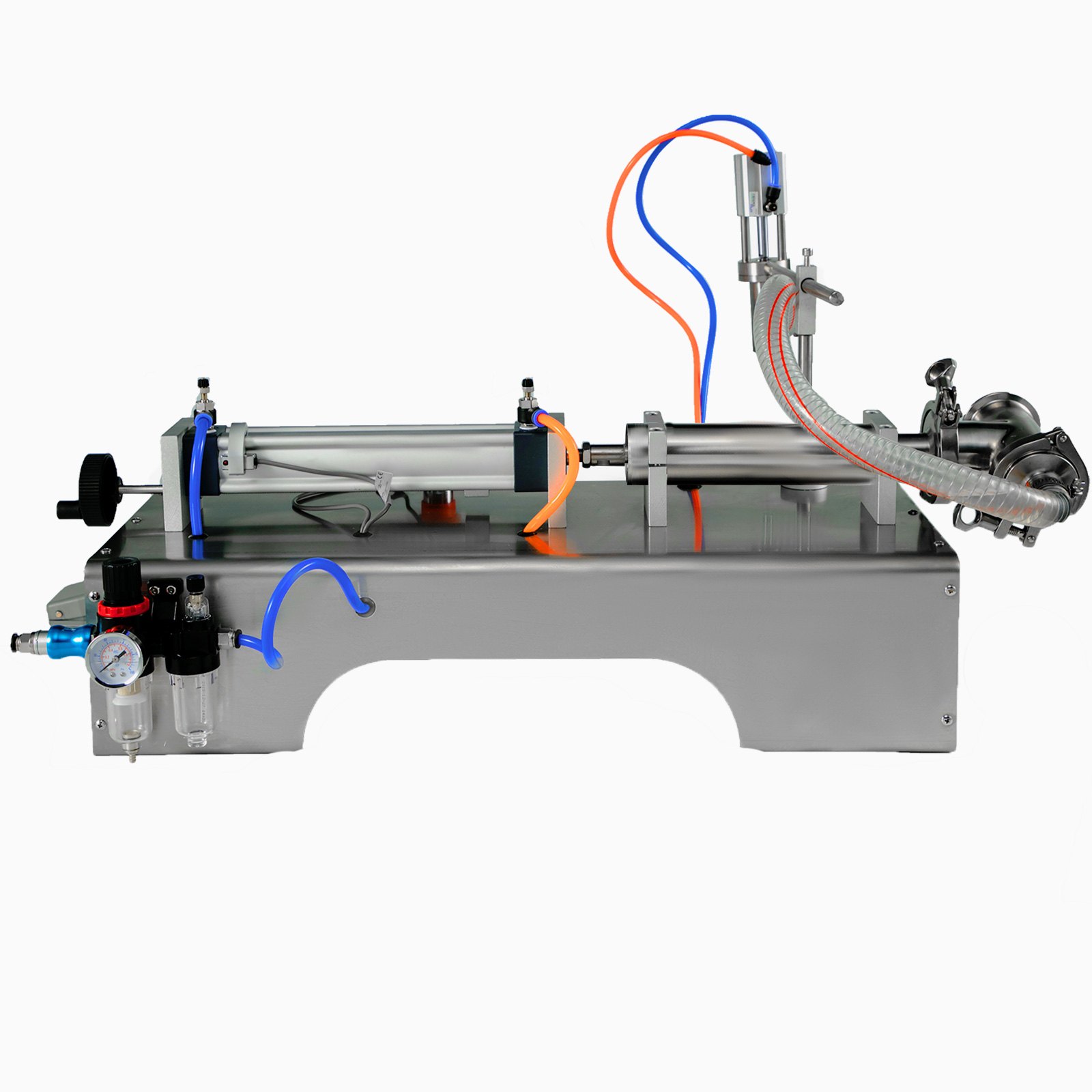 VEVOR Horizontal Full Pneumatic Liquid Filling Machine, 100-1000ml Semi ...