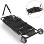 Black Animal Stretcher 45"x22" With 2 Wheels 250lbs Cap. Pet Rough ...
